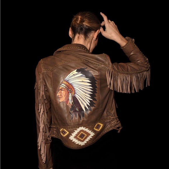 Double D Ranch | Jackets & Coats | Double D Ranch Fringe Sheep Leather ...